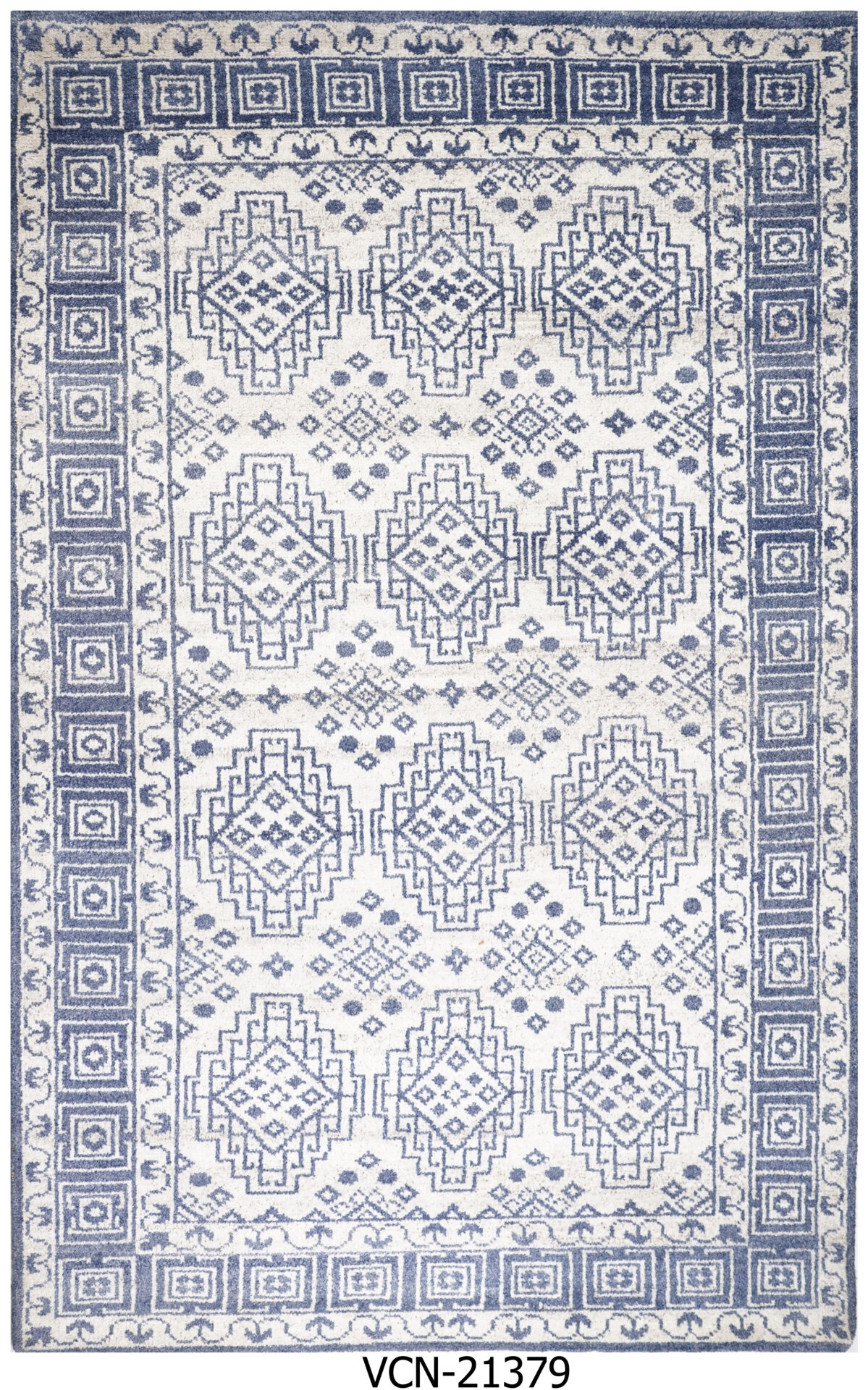 Indigo Heritage Hand Knotted Woolen Carpets - Artline Creation