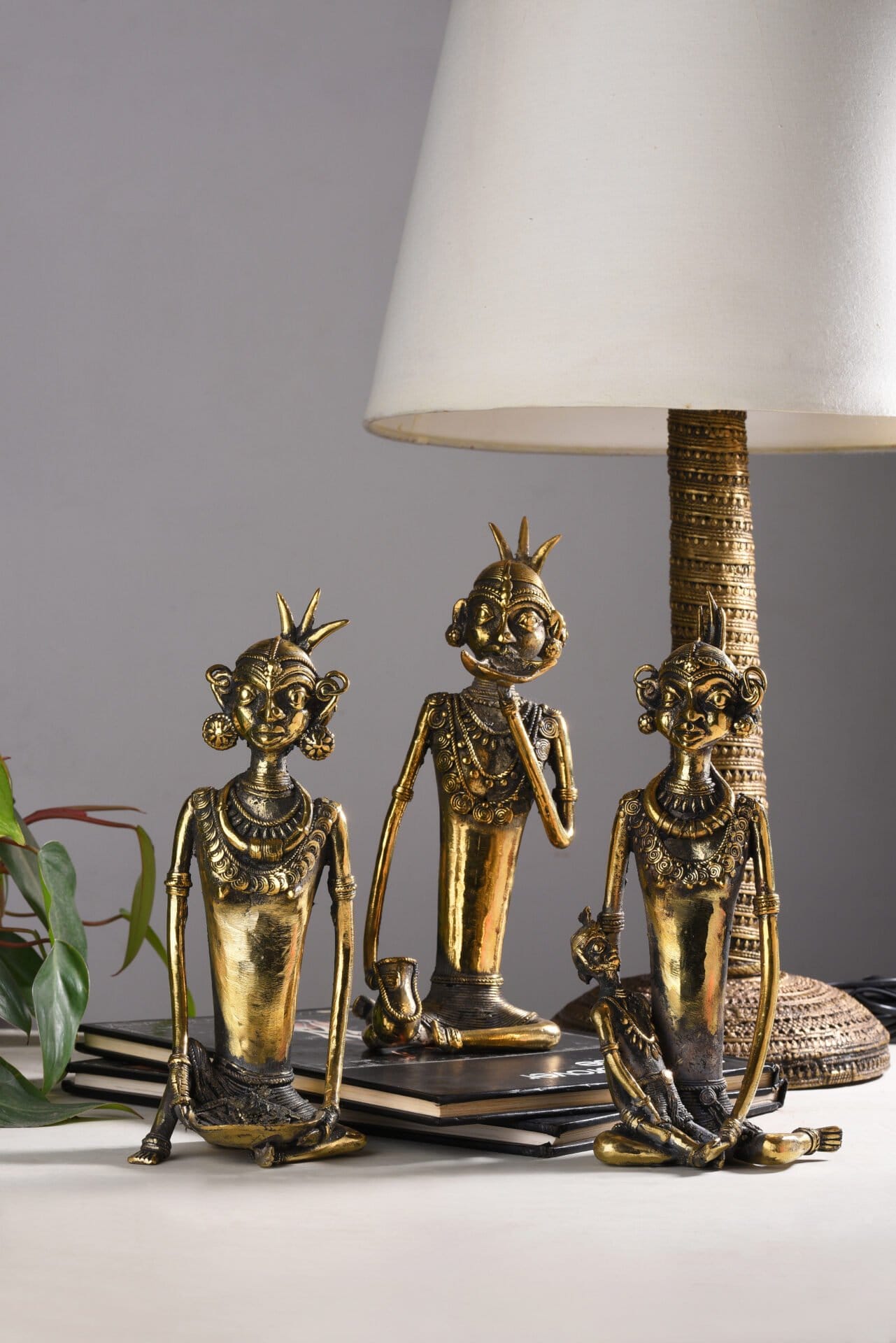 Set Of Tribal Madia Madin Statue - Artline Creation